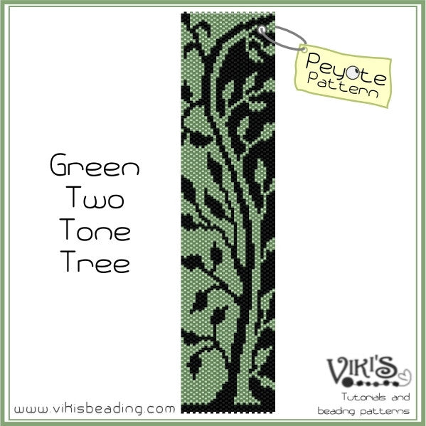 Green Two Tone Tree – Viki's Beading